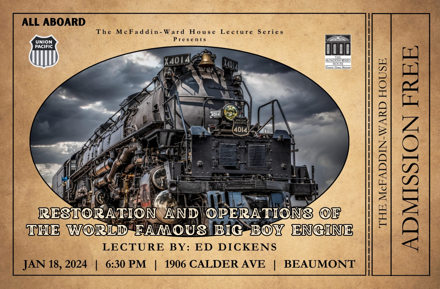McFaddin-Ward House Lecture Series presents “Restoration and Operations ...